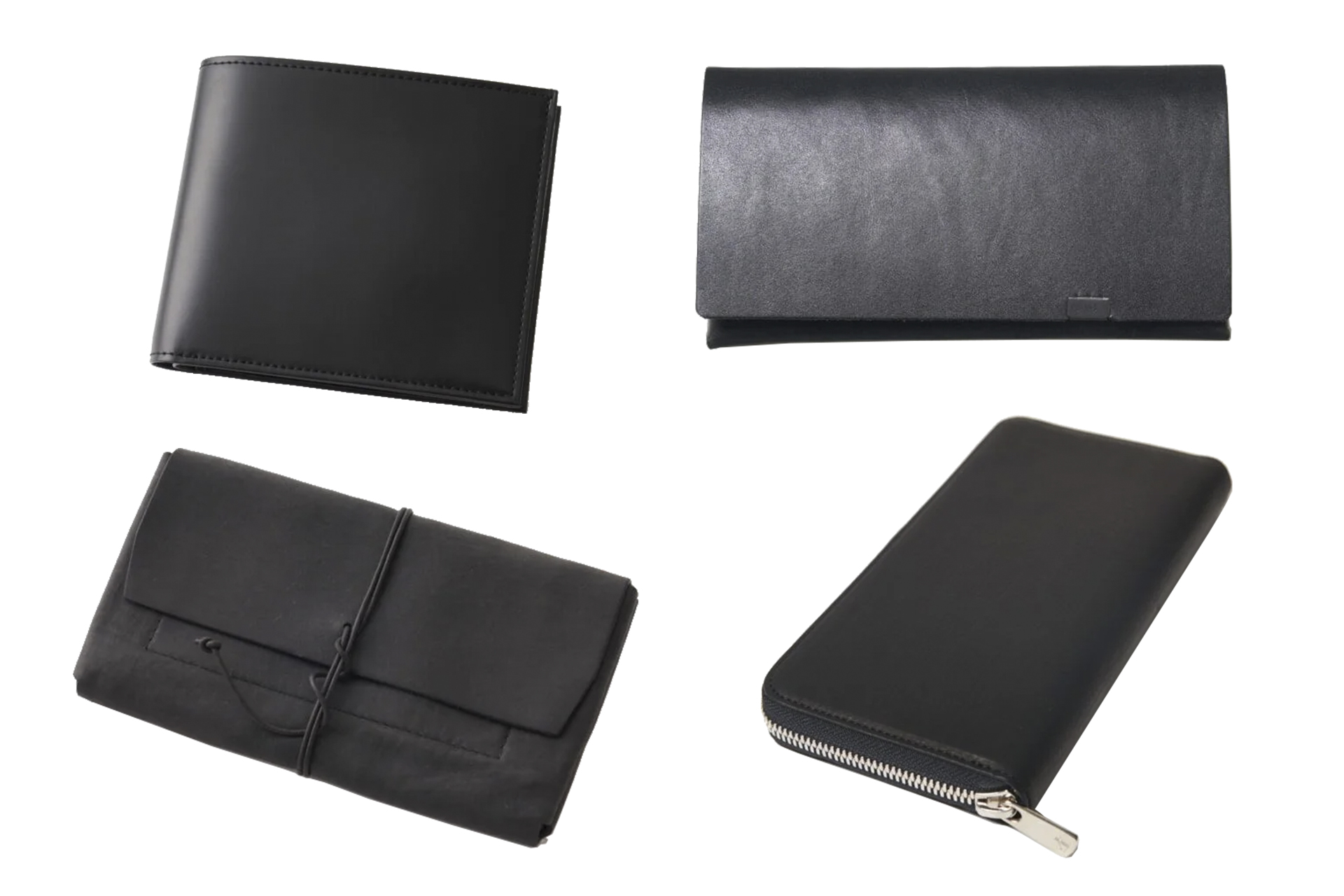 A chic and sophisticated black wallet for your money! | JAPAN LEATHER ...